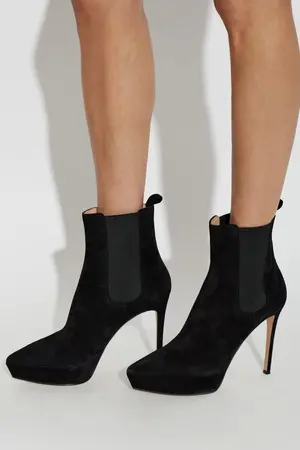 GIANVITO ROSSI Suede Platform Ankle Boots