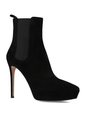 GIANVITO ROSSI Suede Platform Ankle Boots