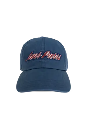 AMI Paris Baseball Cap With Embroidered Logo - Blue