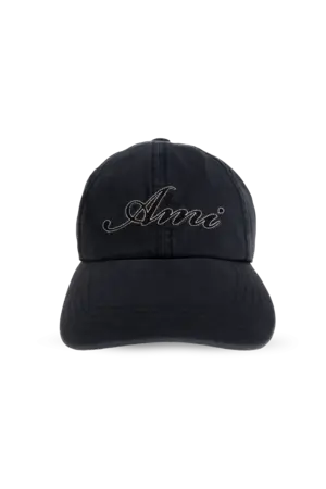 AMI Paris Cap With Logo - Navy Blue
