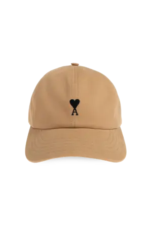 AMI Paris Logo Baseball Cap - Beige