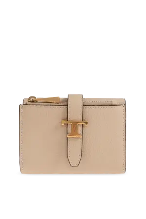 TOD'S Leather Wallet - Beige