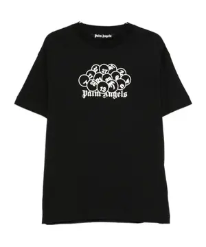 Palm Angels Pa Pool Graphic-print T-shirt - Black