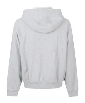 Versace Logo-embroidered Zipped Hoodie