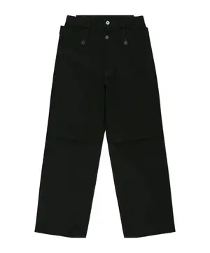 Andersson Bell Double-belted Wide-leg Pants - Black