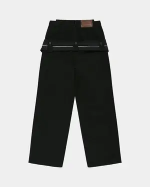 Andersson Bell Double-belted Wide-leg Pants