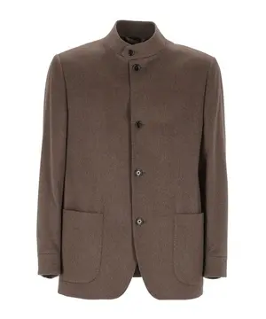LARDINI Single-breasted Casual Jacket - Brown