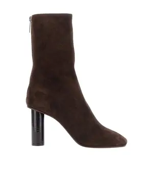 Paris Texas High-heeled Ankle Boots - Brown
