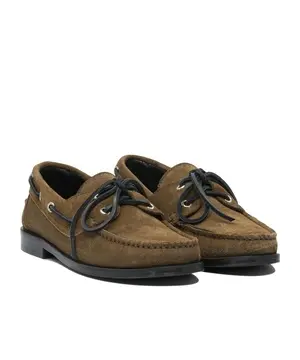 AeydĒ Harris Suede Leather Lace-up Loafers