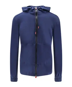Kiton Zip-up Hoodie - Navy Blue