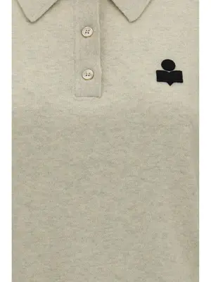 Isabel Marant Étoile Althea Polo Top - Nude