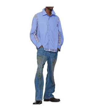 Andersson Bell Mesh Patchwork Shirt
