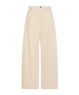 Max Mara Casual Pants With Belt Loops - Ivory