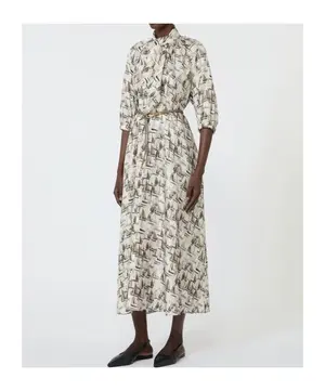 Max Mara Printed Silk Dress