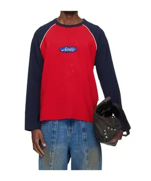 Andersson Bell Color-blocked Raglan Long-sleeved T-shirt