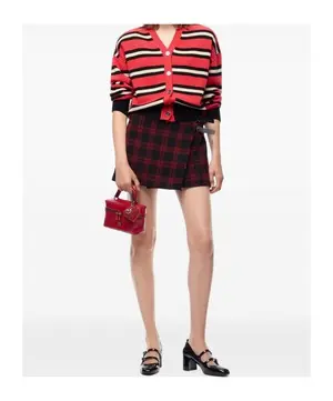 Pinko Striped V-neck Cardigan