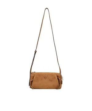 Guess Zippered Shoulder Bag - Brown