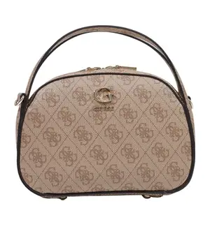 Guess Zippered Shoulder Bag - Nude