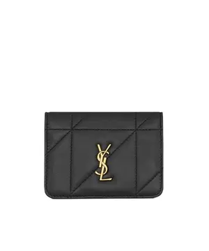 Saint Laurent Jamie Bi-fold Card Case - Black