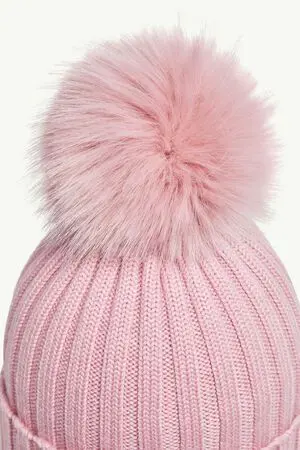 Moncler Wool Beanie With Pom Pom