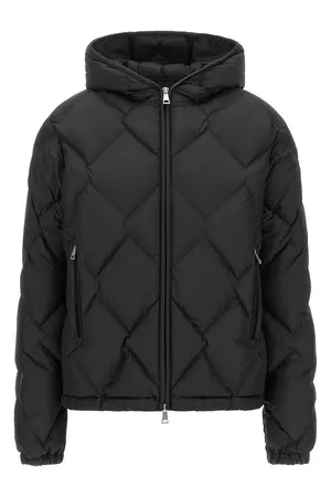 Moncler Arvouinne Hooded Quilted Down Jacket - Black