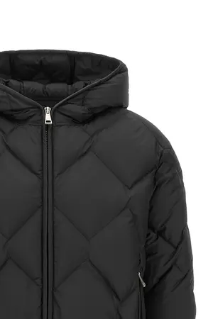 Moncler Arvouinne Hooded Quilted Down Jacket - Black
