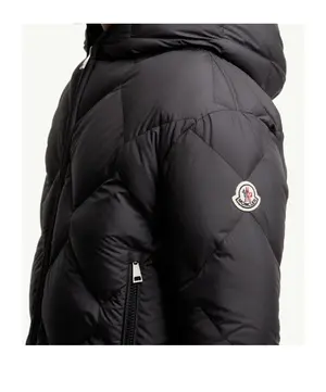 Moncler Arvouinne Hooded Quilted Down Jacket - Black