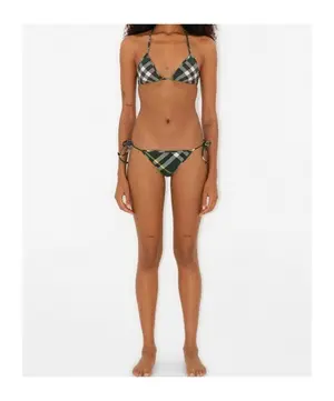 Burberry Checked Halterneck Bikini Top