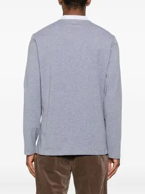 Brunello Cucinelli Long-sleeve Cotton Polo Shirt