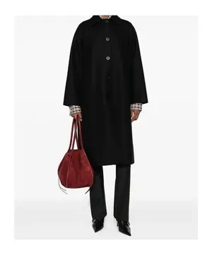 Harris Wharf London Balmacaan Raglan-sleeve Button Coat
