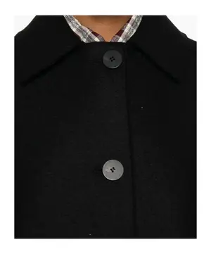 Harris Wharf London Balmacaan Raglan-sleeve Button Coat