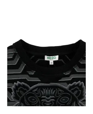 Kenzo Logo Embroidery Detail Hoodie