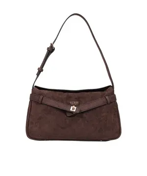 Guess Suede Shoulder Bag - Red