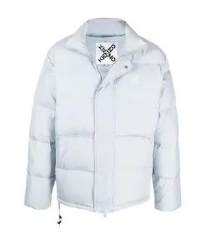 Kenzo Logo Print Padded Jacket - White