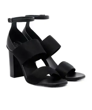 Max Mara Solid Color Sandals - Black