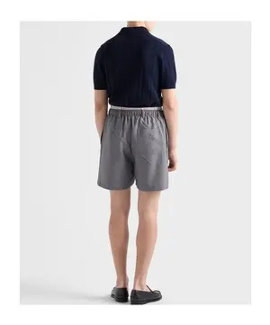 Prada Open-knit Polo Shirt