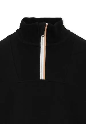 Hugo Boss Half Zip High Neck Sweatshirt