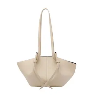 Yuzefi Mochi Logo Printed Tote Bag - Nude