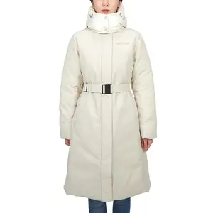 Duvetica Long-sleeved Hooded Down Jacket - White