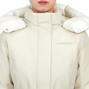 Duvetica Long-sleeved Hooded Down Jacket
