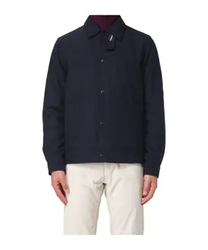 Woolrich Wool Buttoned Shirt Jacket - Black