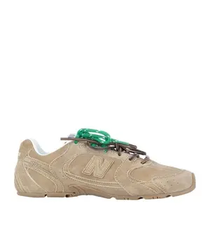 Miu Miu New Balance X 530 Sl Suede Sneakers - Nude