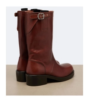Dries Van Noten Leather Biker Boots