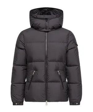 Moncler Fourmines Hooded Short Down Jacket - Black
