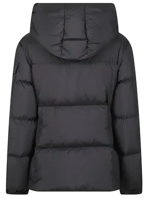 Moncler Fourmines Hooded Short Down Jacket - Black