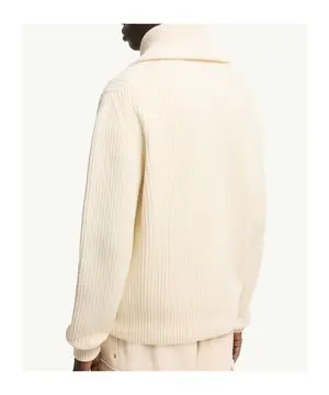Moncler Logo Rib Wool Turtleneck
