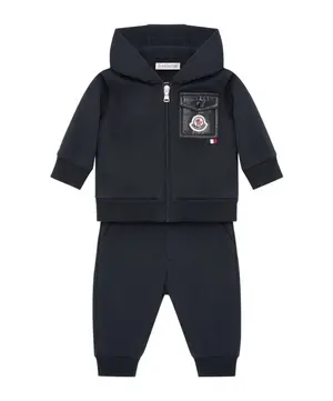 Moncler Cotton Blend Sweatsuit Set - Dark Blue