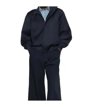 THE FRANKIE SHOP Long-sleeved Casual Jacket - Navy