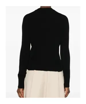 ARAGONA V-neck Ribbed-trim Sweater