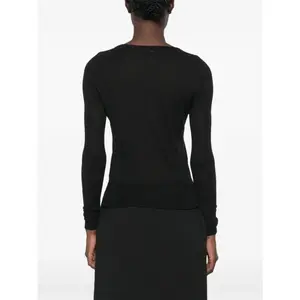 JOSEPH Cetus V-neck Top - Black